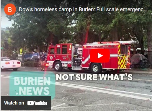 Emergency Call at Dow's Homeless Encampment in Burien - Burien News